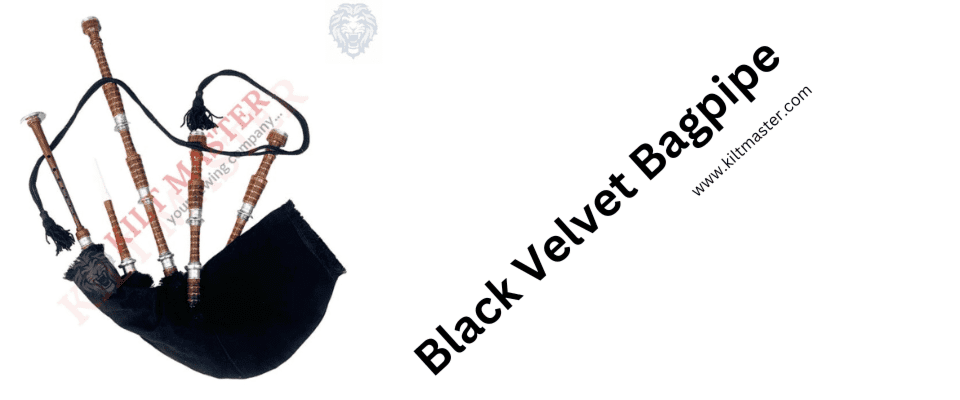 Heritage Black Velvet Scottish Bagpipe