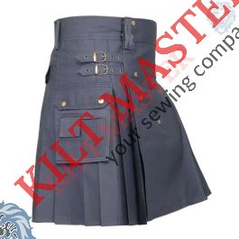 Modern Grey Utility Kilt